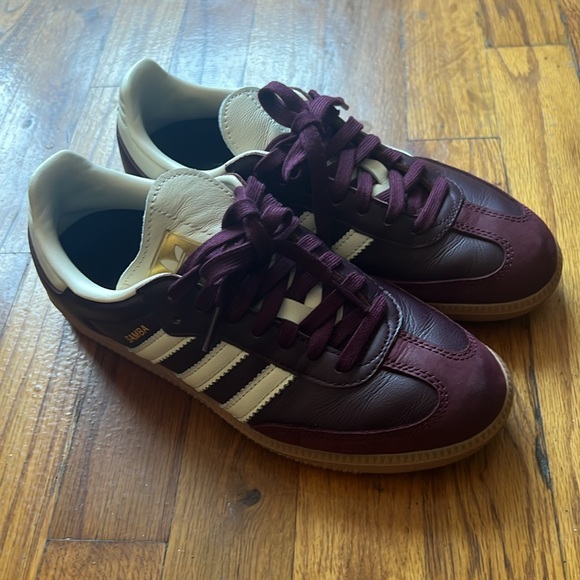 adidas | Shoes | Adidas Samba Maroon Sand | Poshmark